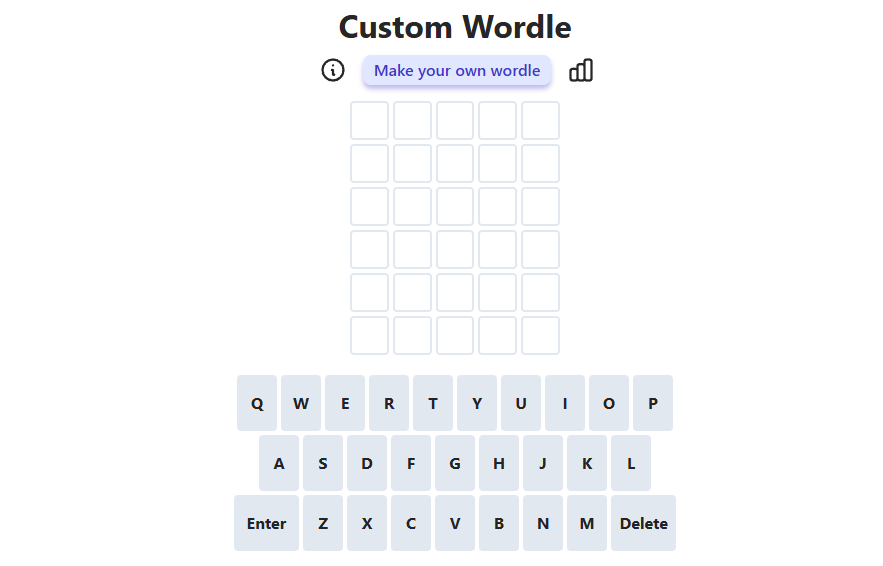 Custom Wordle - Play Custom Wordle On Royaledle Game