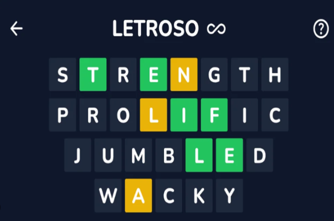 Letroso - Play Letroso On Royaledle Game